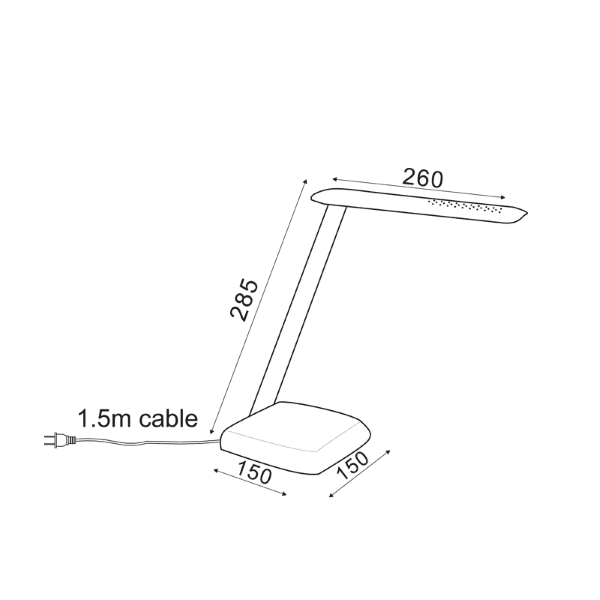 ACA Λευκό Φωτιστικό γραφείου αφής, LED, 6W, CCT (3000Κ – 4000Κ – 6000Κ ...